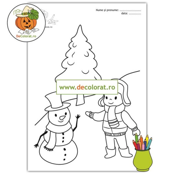 Familia mea - planșă de colorat | DeColorat.ro