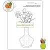 Fișă de lucru cu elemente grafice cu flori | Decolorat.ro